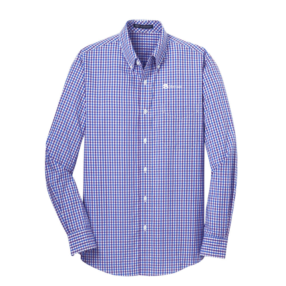 Port Authority Long Sleeve Gingham Easy Care Shirt – Sheehan Property ...
